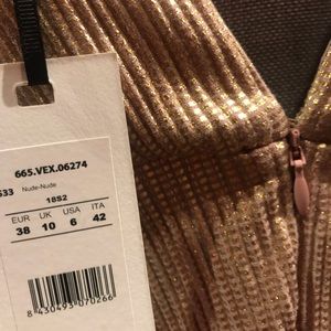 Invicta | Dresses | Nwt Invicta Gold Cold Shoulder Gown | Poshmark